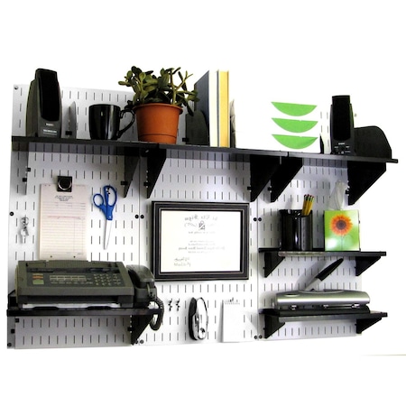 Wall Control Office Wall Organizer System Unit, White/Black 15-IOFC-300 ...