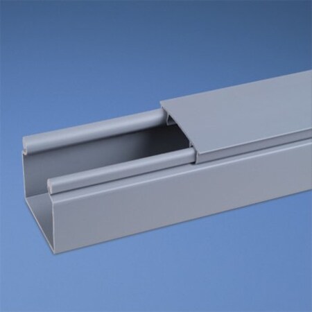 Panduit Wire Duct, Hinging Cover, Gray, L 6 Ft HS1.5X3LG6NM | Zoro