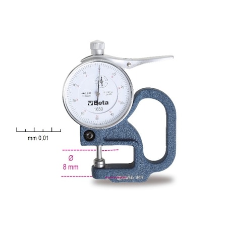 Beta Thickness Gauge With Dial Indicator 016590001 | Zoro