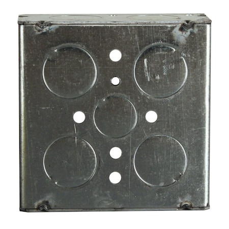 Raco Electrical Box, 21 cu in, Square Box Type, 2 Gangs, Steel, Square ...