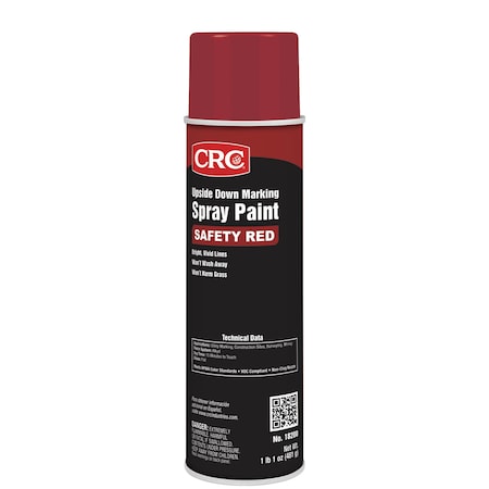 Crc Marking Paints-Safety Red, 17 Wt Oz, 18200 | Zoro