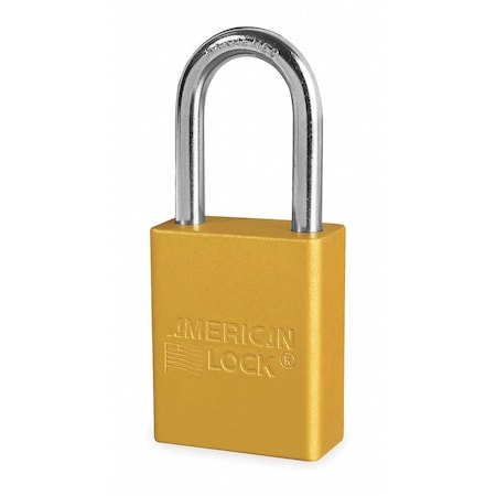American Lock Lockout Padlock, Keyed Different, Anodized Aluminum, 1 1/ ...