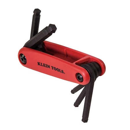 Klein Tools 5 Piece Metric Fold-Up Hex Key Set, 70572 70572 | Zoro