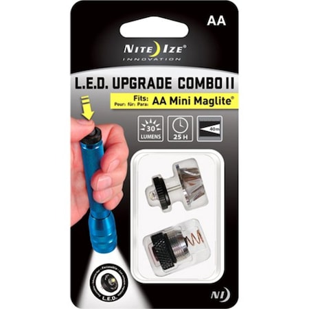 Nite Ize LED Upgrade Kit for use with AA Mini MagLite Flashlight LUC2 ...
