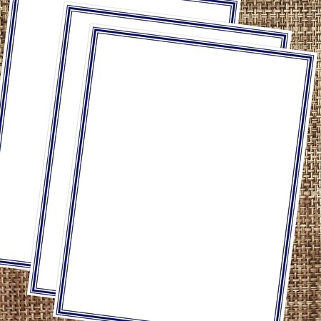 Great Papers Stationery Letterhead, Navy Border, PK80 2014024 | Zoro