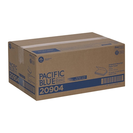 Georgia-Pacific Pacific Blue Basic Single Fold Paper Towels, 1 Ply, 250 ...