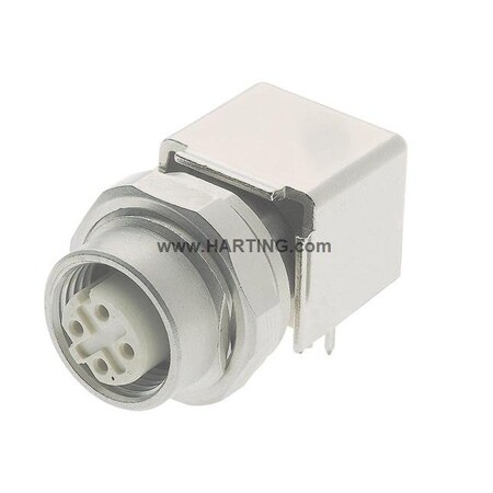 Harting M12 Circular Connector, 4 Poles, 4 A 21033814430 | Zoro