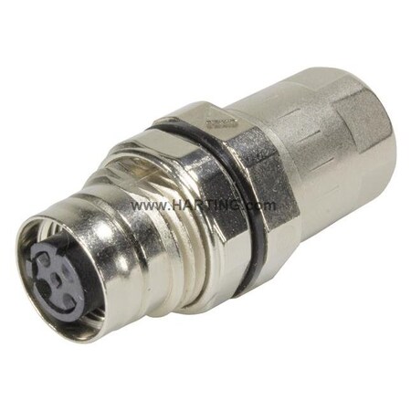 Harting M12 Circular Connector, 4 Poles, 4 A 21038812425 | Zoro