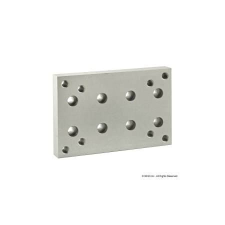 80/20 Position Floor Lock, Base Plate 2148 | Zoro