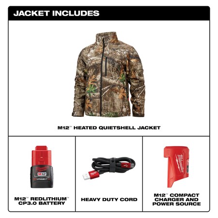 Milwaukee Tool M12 Heated QUIETSHELL Jacket Kit - Camo 2X-Large 224C ...