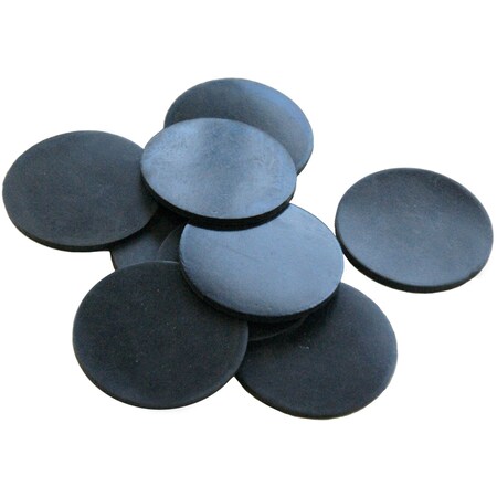 Rubber-Cal General Purpose Rubber Sheet 60A - Black - 0.25" x 4" Disc ...