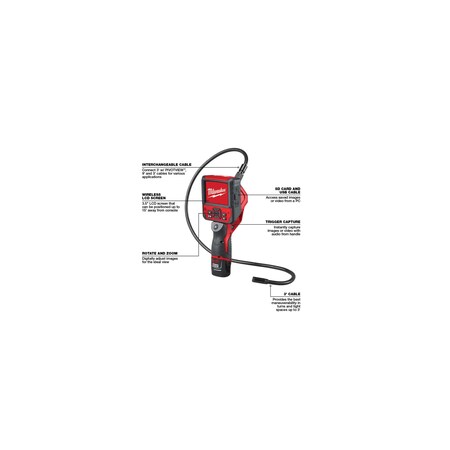 MILWAUKEE M12 M-Spector Flex 3 Ft Inspection Camera Cable Kit (2315-21 ...