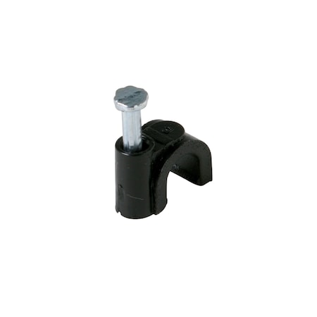 Steren Single Coaxial Cable Mounting Clip Black 240-956BK | Zoro