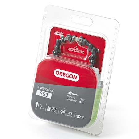 Oregon AdvanceCut Chain, 14" 91PX 3/8" 53 DL S53 | Zoro