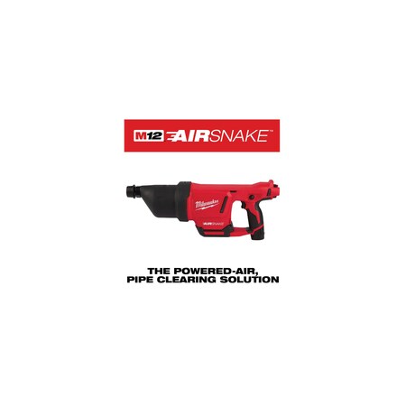 MILWAUKEE M12 AIRSNAKE Drain Cleaning Air Gun Kit (2572B-21) | Zoro