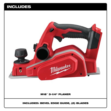 MILWAUKEE M18 3-1/4" Planer (2623-20) | Zoro