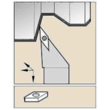 Widia Indexable Toolholder, SVJB, SVJBL123 | Zoro