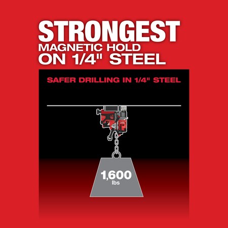 MILWAUKEE M18 FUEL 1-1/2" Lineman Magnetic Drill High Demand Kit (2788 ...