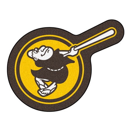 Fanmats MLB San Diego Padres Swinging Friar Mascot Rug 28198 | Zoro