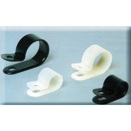 Dolphin Components Cable Clamp, Nylon 6/6, 3/4 in Bundle Dia., White ...
