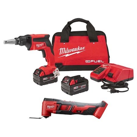 Milwaukee Tool Cordless Drywall Screw Gun, Multi-Tool 2866-22, 2626-20 ...