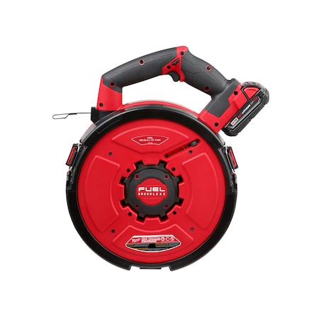 MILWAUKEE M18 FUEL™ ANGLER™ Cordless 240' Steel Pulling Fish Tape Kit ...