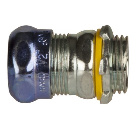 Raco EMT Grounding Connector, 1 in, Compression, Steel, Plain, Blue ...