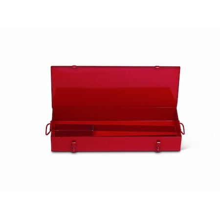 Wright Tool Tool Box Red, Metal w/Two Hasp-Staple Co 299 | Zoro