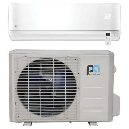 Perfect Aire Mini-Split, Sgl-Zne, Outdr, 230V, 12,000 Btu 2PAMSH12B-17. ...