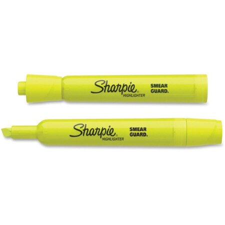 Sharpie Smear Guard Highlighter Set, Chisel Tip Fluorescent Colors PK12 ...