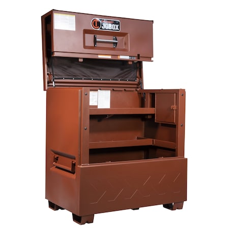 Crescent Jobox Piano-Style Jobsite Box, Brown, 39.1 cu ft, 48" W x 31 ...