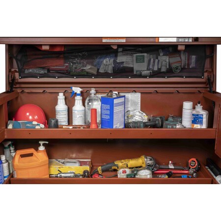 Crescent Jobox Piano-Style Jobsite Box, Brown, 48.9 cu ft, 60" W x 31 ...