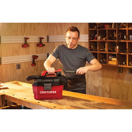 Craftsman Cordless 2 gal. Wet Dry Vac 20V Tl Only CMCV002B | Zoro