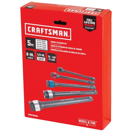 CRAFTSMAN Extension, 5PC Torque Extension Set, - CMMT98356
