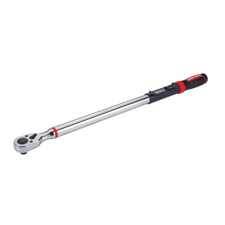 Craftsman Digital Torque Wrench, 1/2 in Drive, 50 to 250 ft-lb, 29.7 in ...