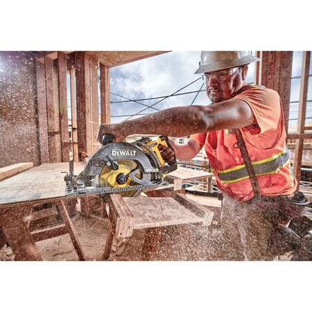 Dewalt 60V 7-1/4In Cordless Worm Drive Circular Saw Kit with 9.0Ah ...