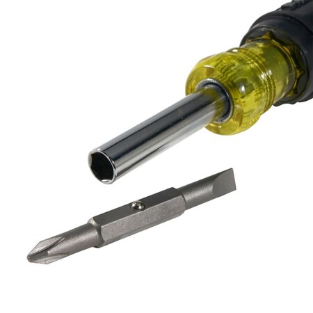 Klein Tools Multi-Bit Screwdriver / Nut Driver, 5-in-1, Phillips ...