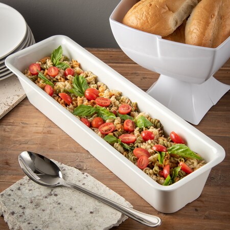 Carlisle Foodservice Half Long Pan, 4", Bavarian Cream, PK6 5553037 | Zoro