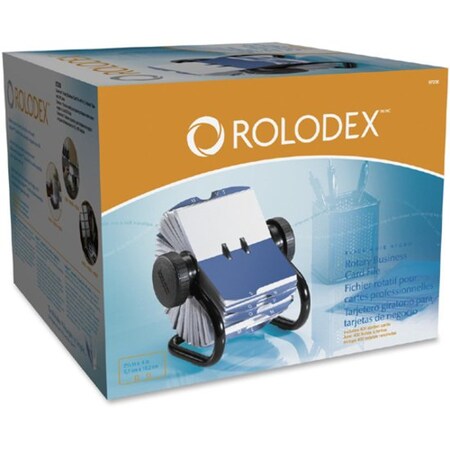 Rolodex Rotary Card File, 200 Ct, Metal 67236 | Zoro