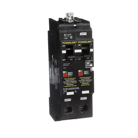 SQUARE D 20A, 1 pole Molded Case Circuit Breaker, POWERLINK, 277/480V ...