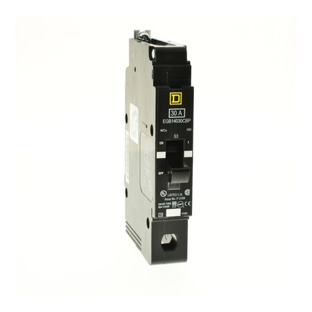SQUARE D 30A, 1 pole Miniature Circuit Breaker, EGB, 277V AC, - EGB14030CBP