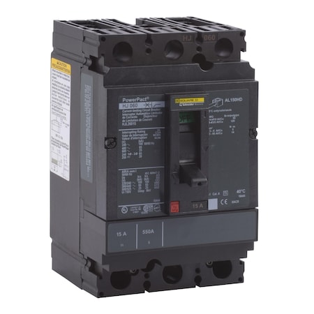 SQUARE D 150 A, 2 pole Circuit breaker,PowerPact H,thermal ma, 690V AC ...