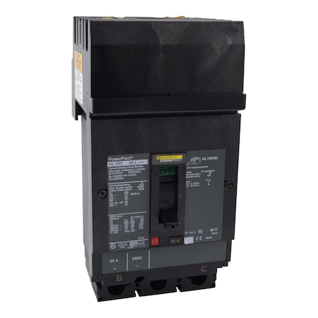 SQUARE D 70A, 3 pole Molded Case Circuit Breaker, POWERPACT H, 600V AC ...