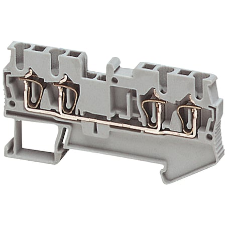 Schneider Electric Terminal Block, Pass-Through, 20 A, 600 V AC, Gray ...