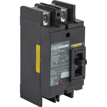 SQUARE D 150A, 2 pole Molded Case Circuit Breaker, POWERPACT Q, 240V AC ...