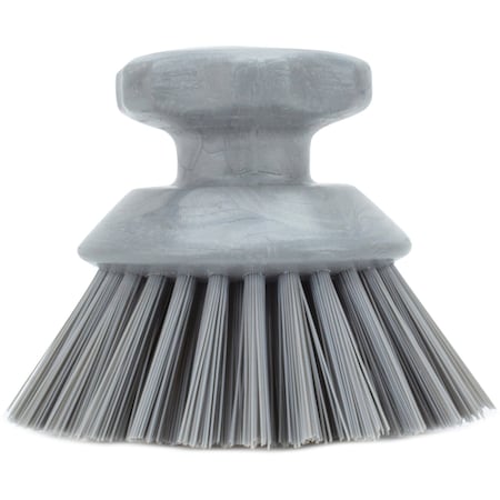 Sparta 5 in W Round Scrub Brush, Gray, Polypropylene 42395EC23 | Zoro