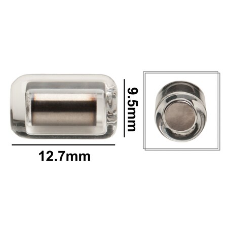 Bel-Art Pyrex Stirring Bar Round 1/2" X 3/8 37101-0012 | Zoro