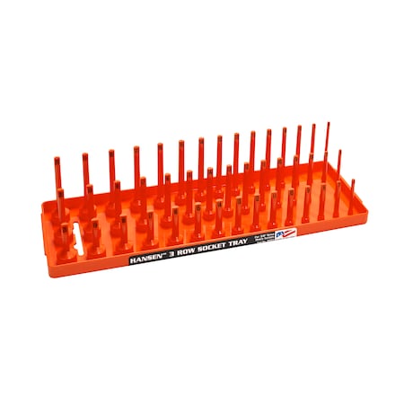 Hansen Metric Three Row Socket Tray for 3/8" Drive Sockets, Orange ...