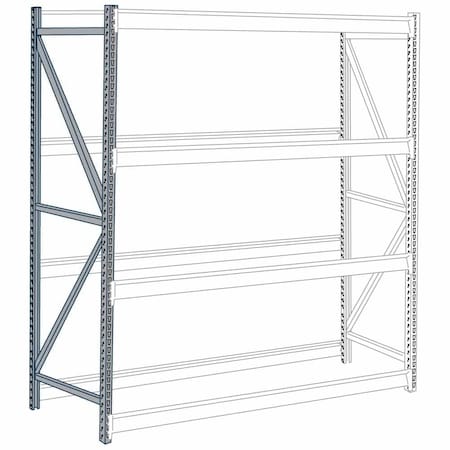 Lyon Welded Upright Frame, 24"D x 96"H DD64245 | Zoro