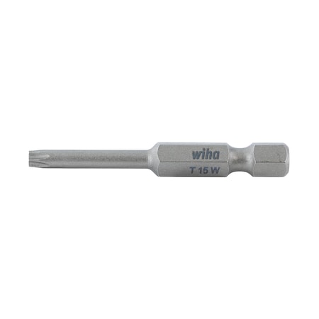 Wiha Power Torx Bit, T15 x 50mm, PK10 74728 | Zoro
